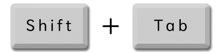 Shift-plus-Tab | ミヤビプロダクション